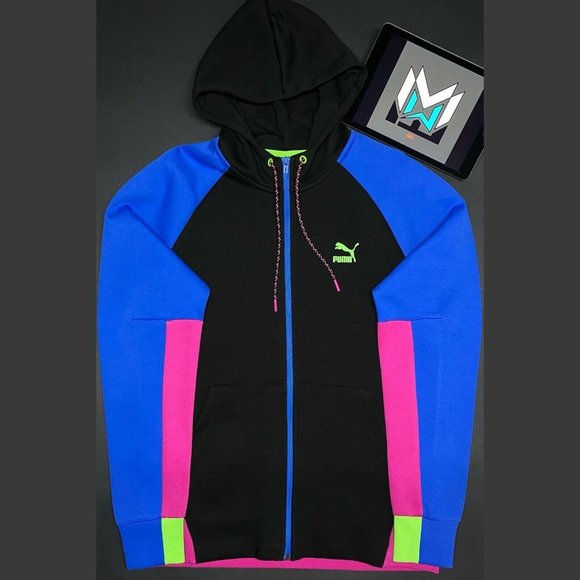 Puma | Shirts | Puma Tech Fleece Zip Up Hoodie Mens Sizes Vintage Rare ...